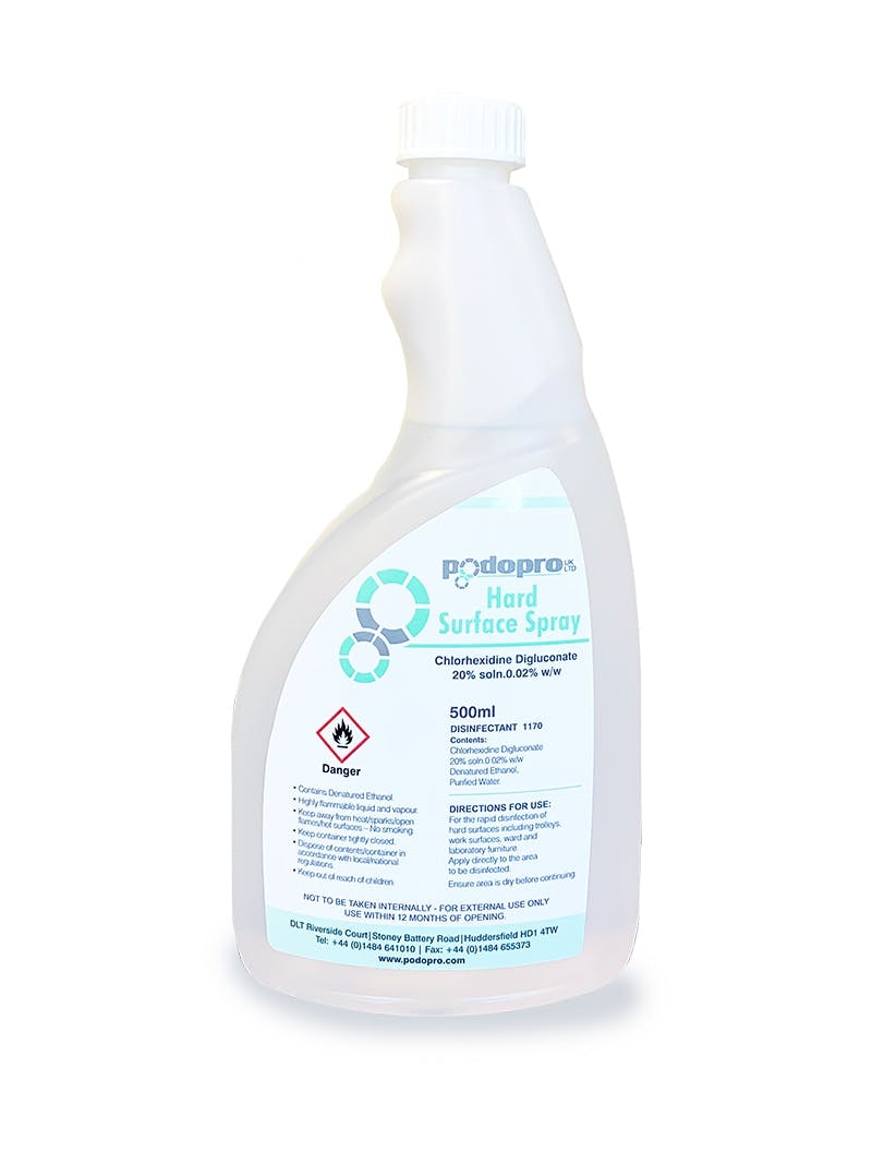 Podopro Hard Surface Spray with Chlorhexidine Gluconate