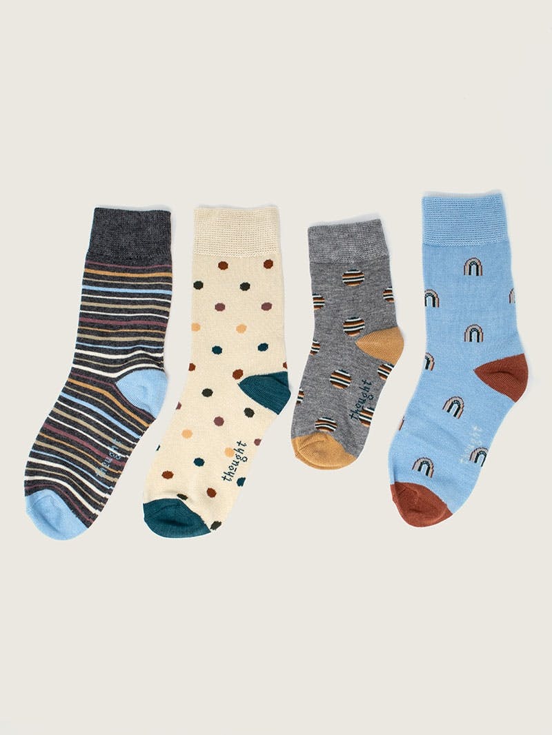 Rainbow Kids Socks Gift Box