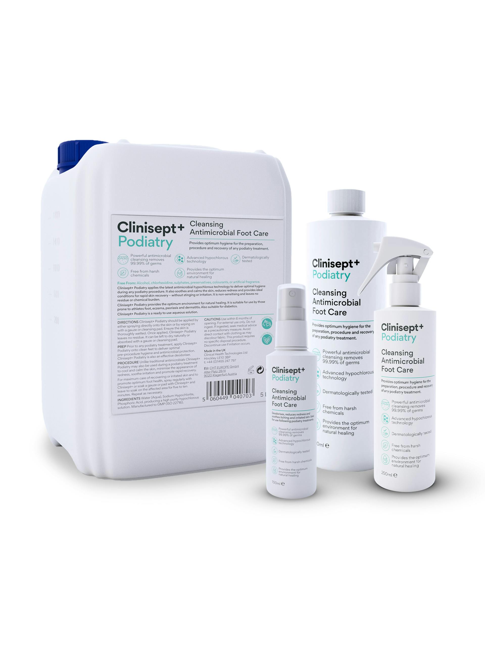 Clinisept+ Podiatry Cleansing Antimicrobial Foot Care