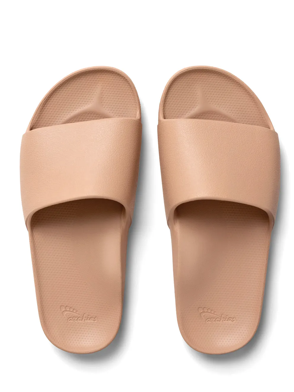 Archies Arch Support Slides in Tan | Built in Orthotic Support