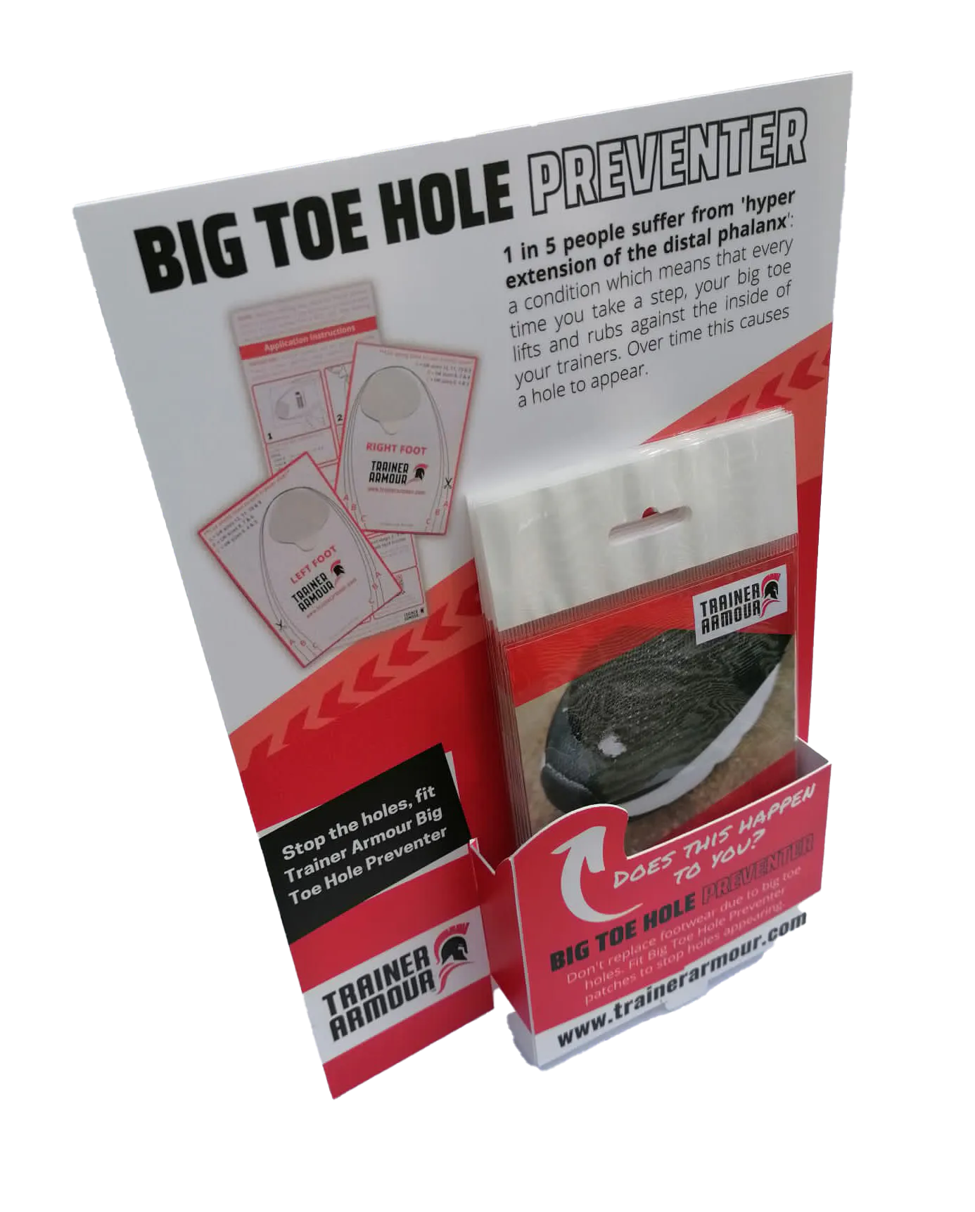 Trainer Armour Big Toe Hole Preventer Starter Pack