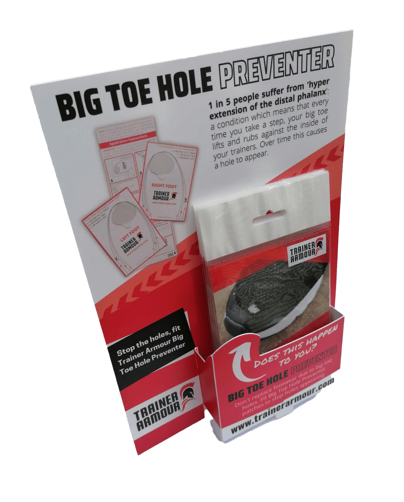 Trainer Armour Big Toe Hole Preventer Starter Pack